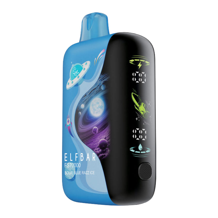 Elf Bar FS70K Disposable Vape Device - Sour Blue Razz Ice 20ml | Free ...