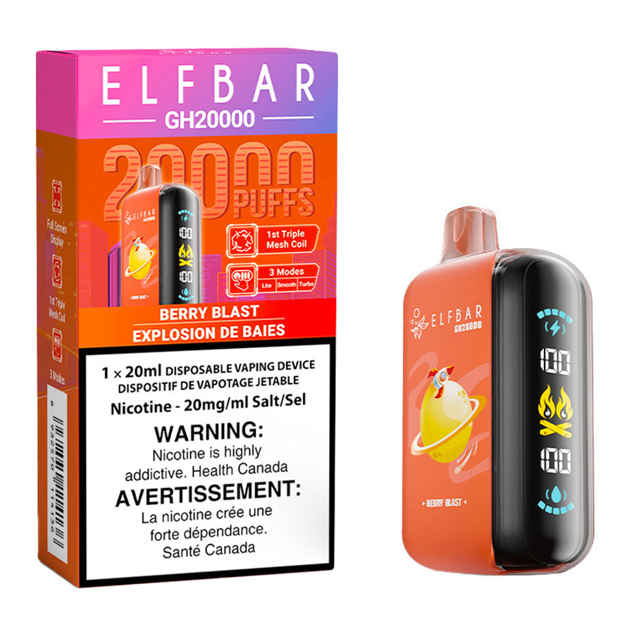 Elf Bar GH20K Disposable Vape Device - Berry Blast 20ml | Free Shipping ...