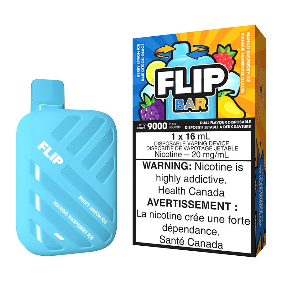 Flip Bar Disposable Vape Device - Berry Lemon Ice And Mango Raspberry ...