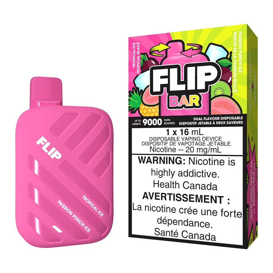 Flip Bar Disposable Vape Device - Tropical Ice And Passion Punch Ice ...