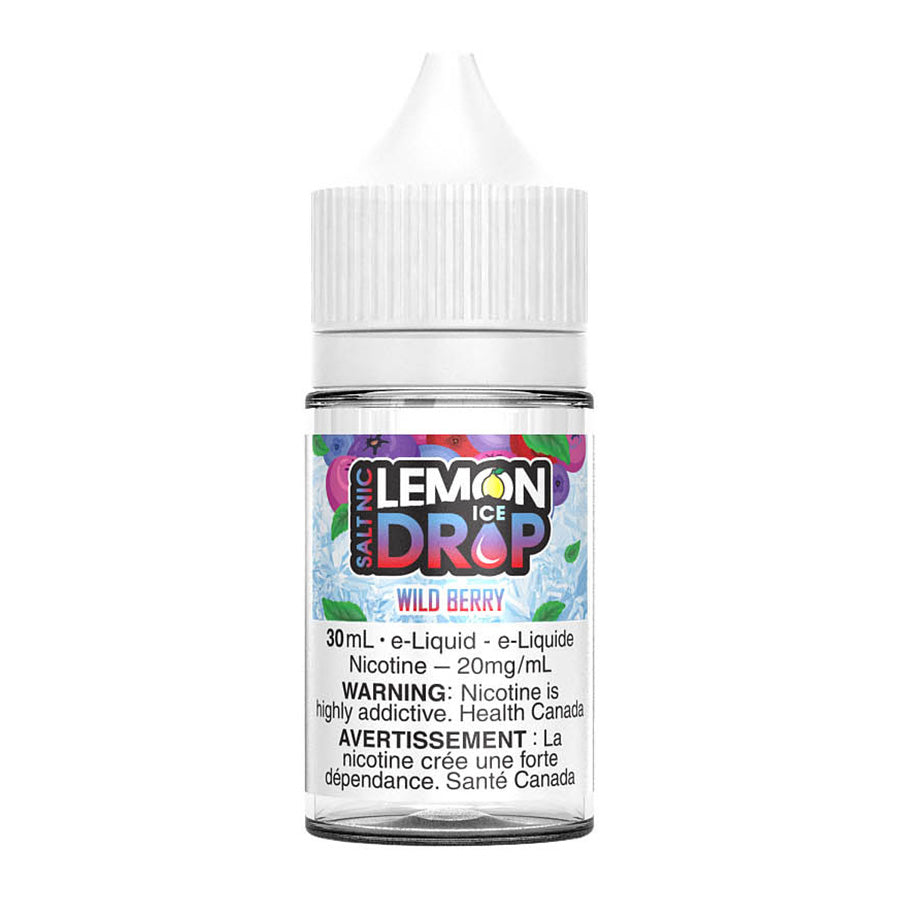 Lemon Drop Ice Salt Nic E-Liquid - Wild Berry 30ml | Free Shipping $75 ...
