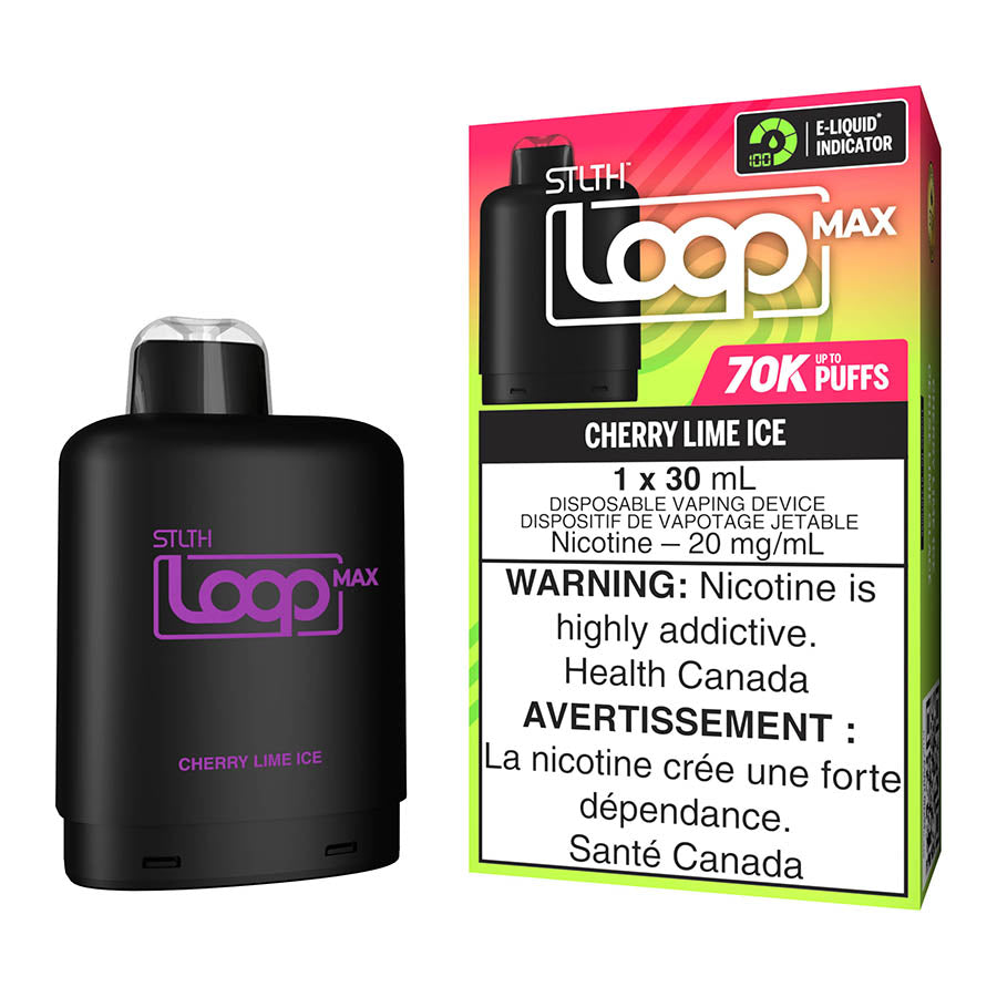 STLTH Loop Max E-Liquid Pod Pack - Cherry Lime Ice 30ml | Free Shipping ...