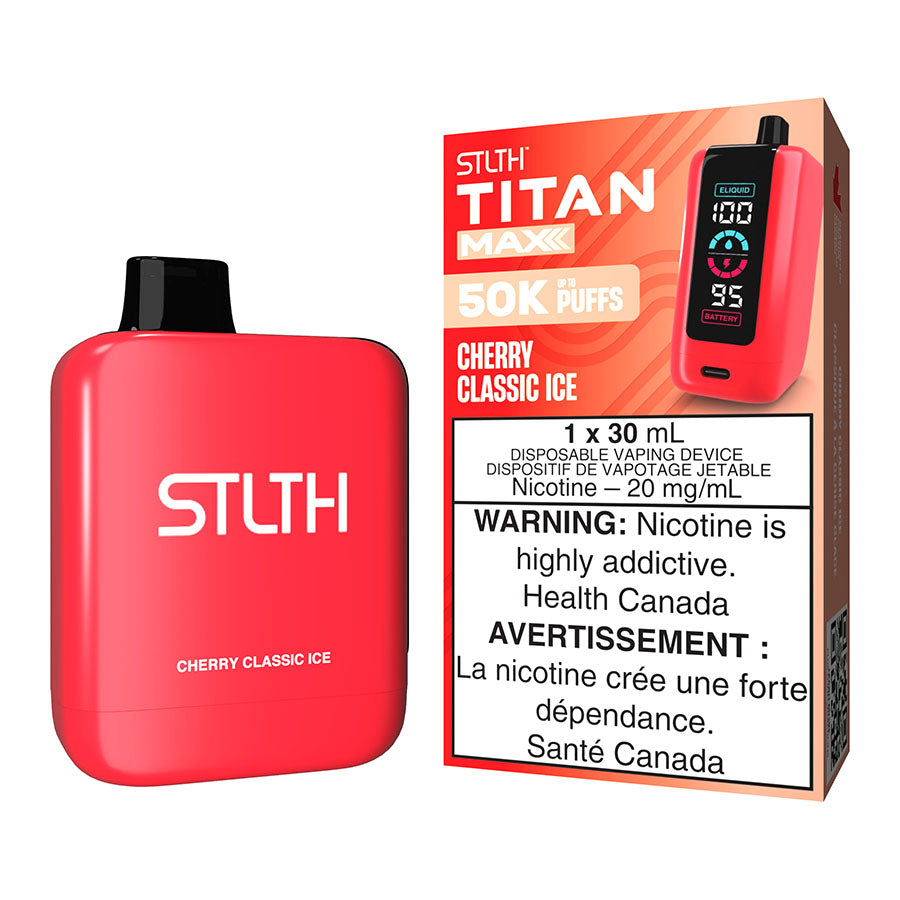 STLTH Titan Max Disposable Vape Device - Cherry Classic Ice | Free ...