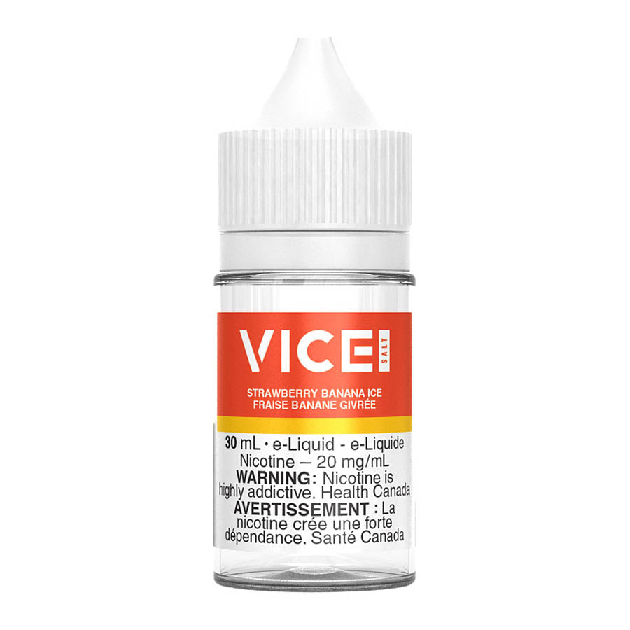 Vice Salt Nic E-Liquid - Strawberry Banana Ice 30ml | Free Shipping $75 ...
