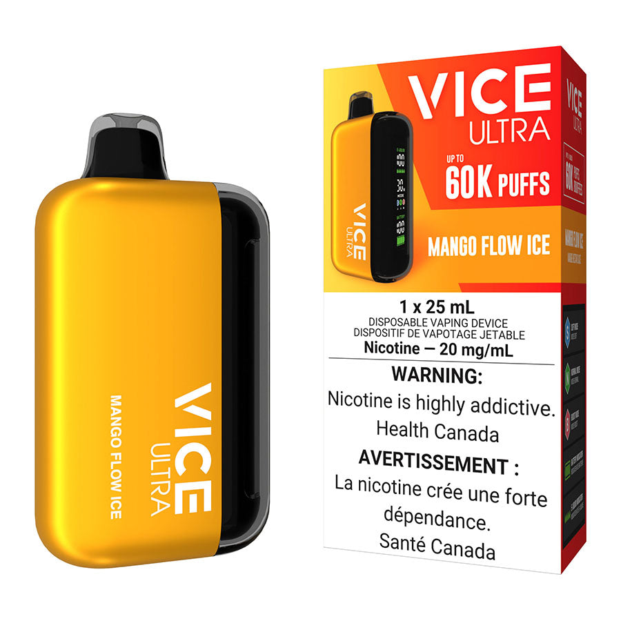 Vice Ultra Disposable Vape Device - Mango Flow Ice | Free Shipping $75 ...
