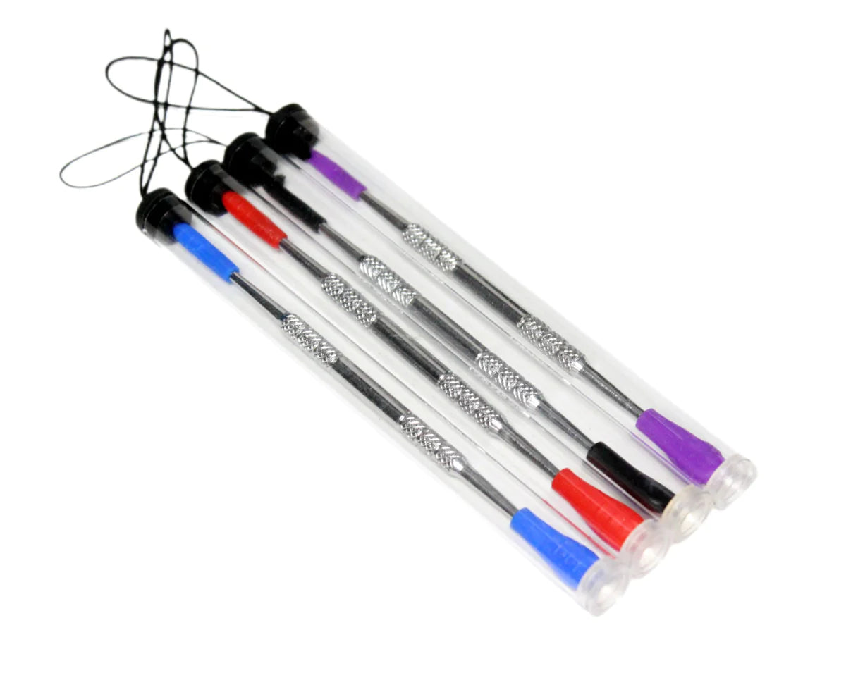 4.5" Stainless Steel Dab Tool w/ Silicone Cover - Assorted Colour ...