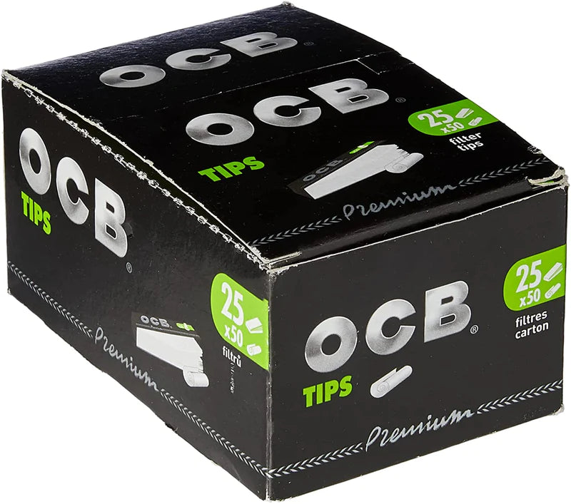 OCB Black Premium Filter Tips Booklet | Free Shipping $75+ — NVB Inc.