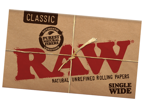 RAW Rolling Papers - Classic Single Wide Double Window | Free Shipping ...