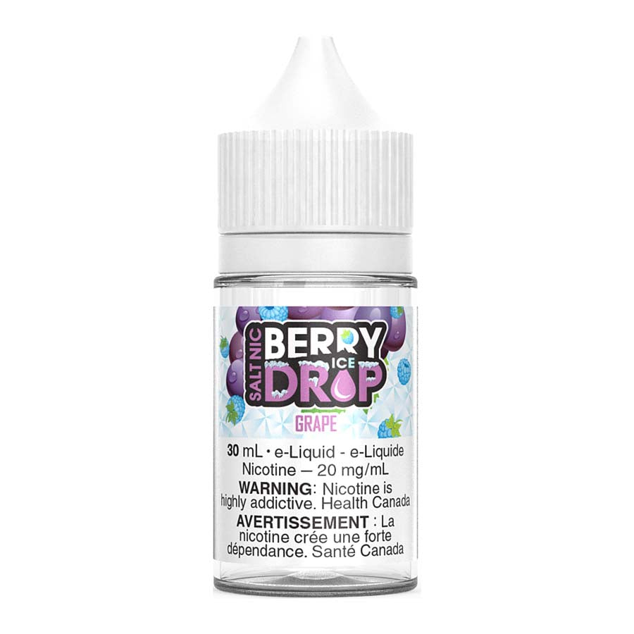 Berry Drop Ice Salt Nic E-Liquid - Grape 30ml | Free Shipping $75 ...